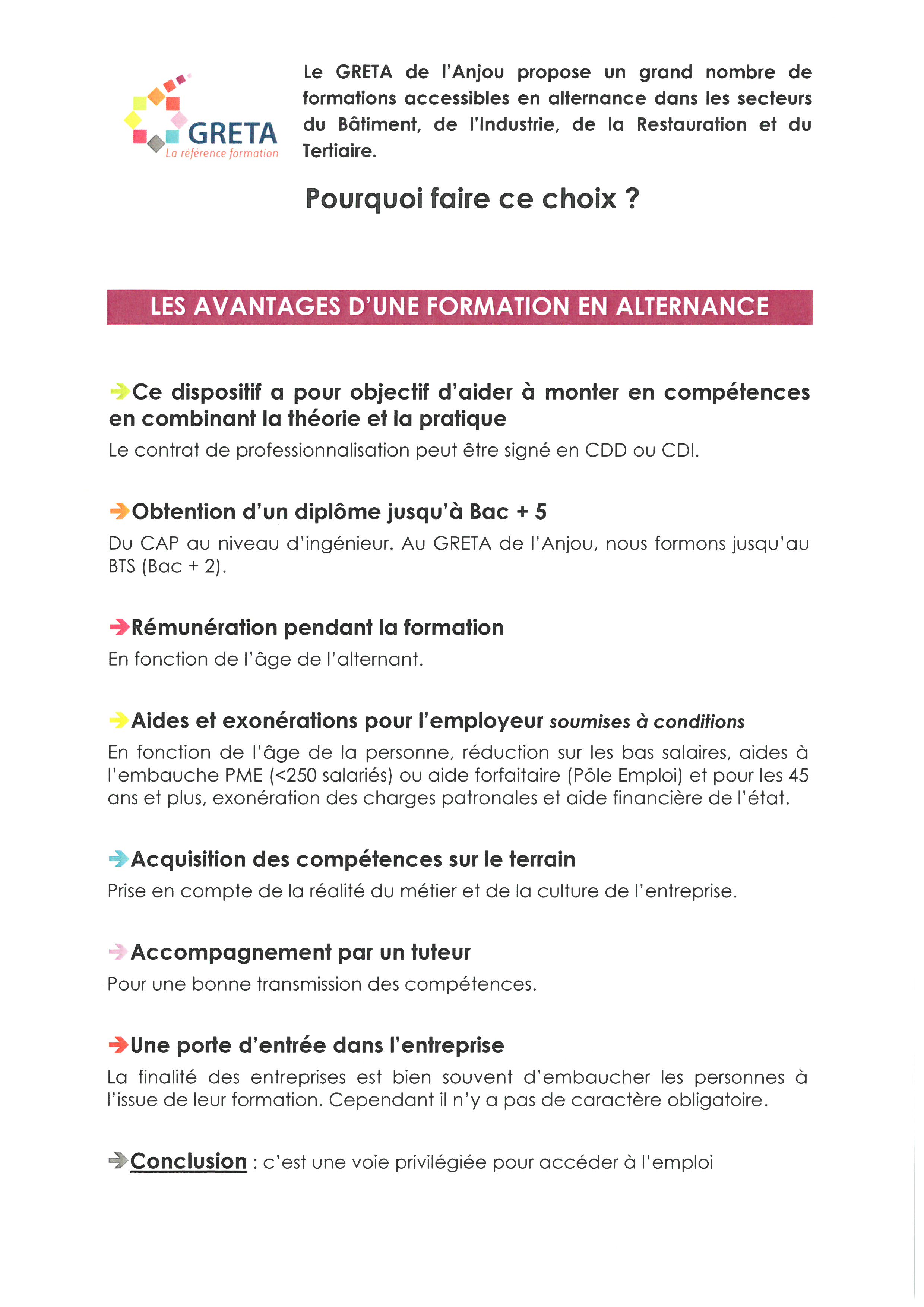 POURQUOI CHOISIR L'ALTERNANCE - Le Blog des GRETA des Pays de la Loire POURQUOI CHOISIR L'ALTERNANCE - Le Blog des GRETA des Pays de la Loire