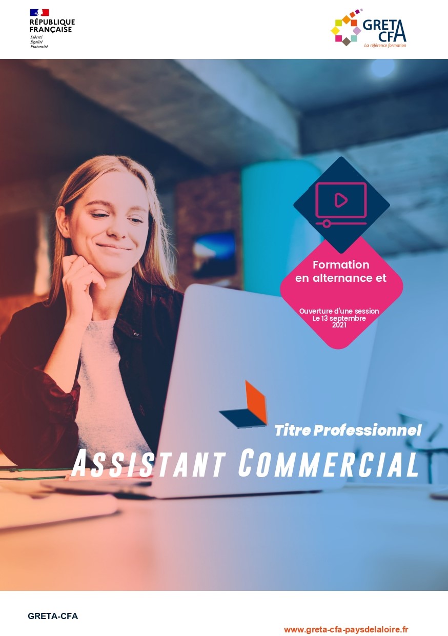 Recrutement ouvert Titre Professionnel Assistant Commercial - Le Blog des GRETA des Pays de la Loire